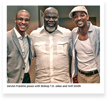 Christian VP of Production for Columbia Pictures, DeVon Franklin